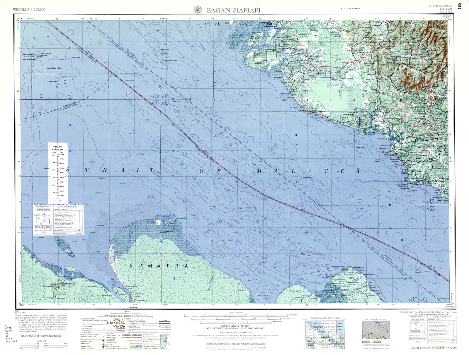 TAKJUB INDONESIA: Peta Topografi Bagan Siapi api skala 250k