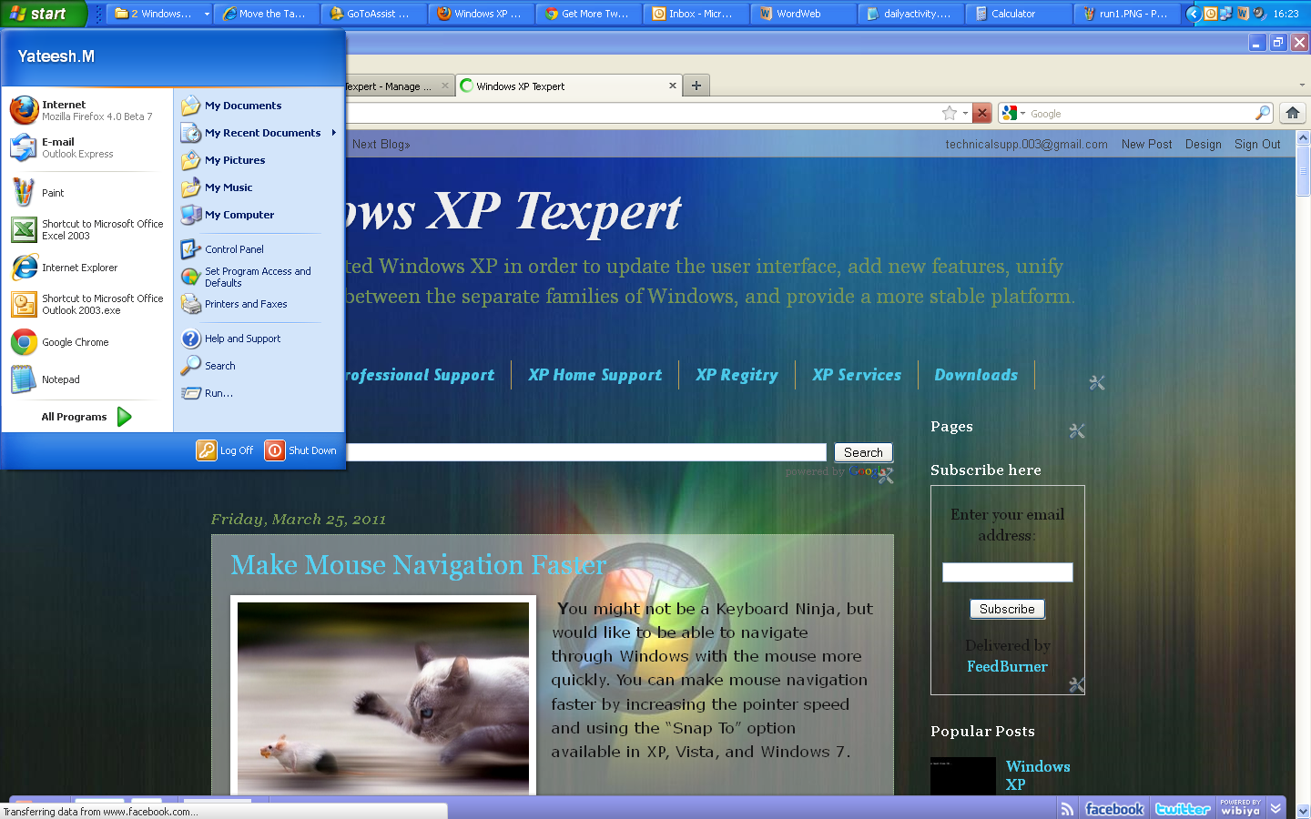 Windows XP Texpert: Move the Taskbar In Windows XP