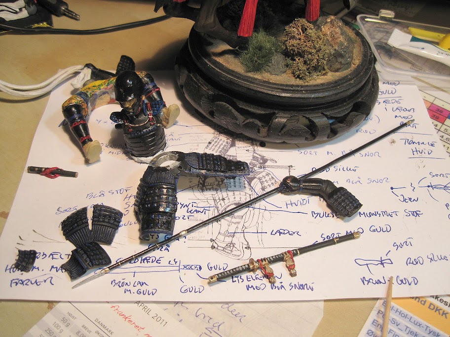 90mm Mounted Samurai from Poste Militaire - Figure Ready for Inspection ...