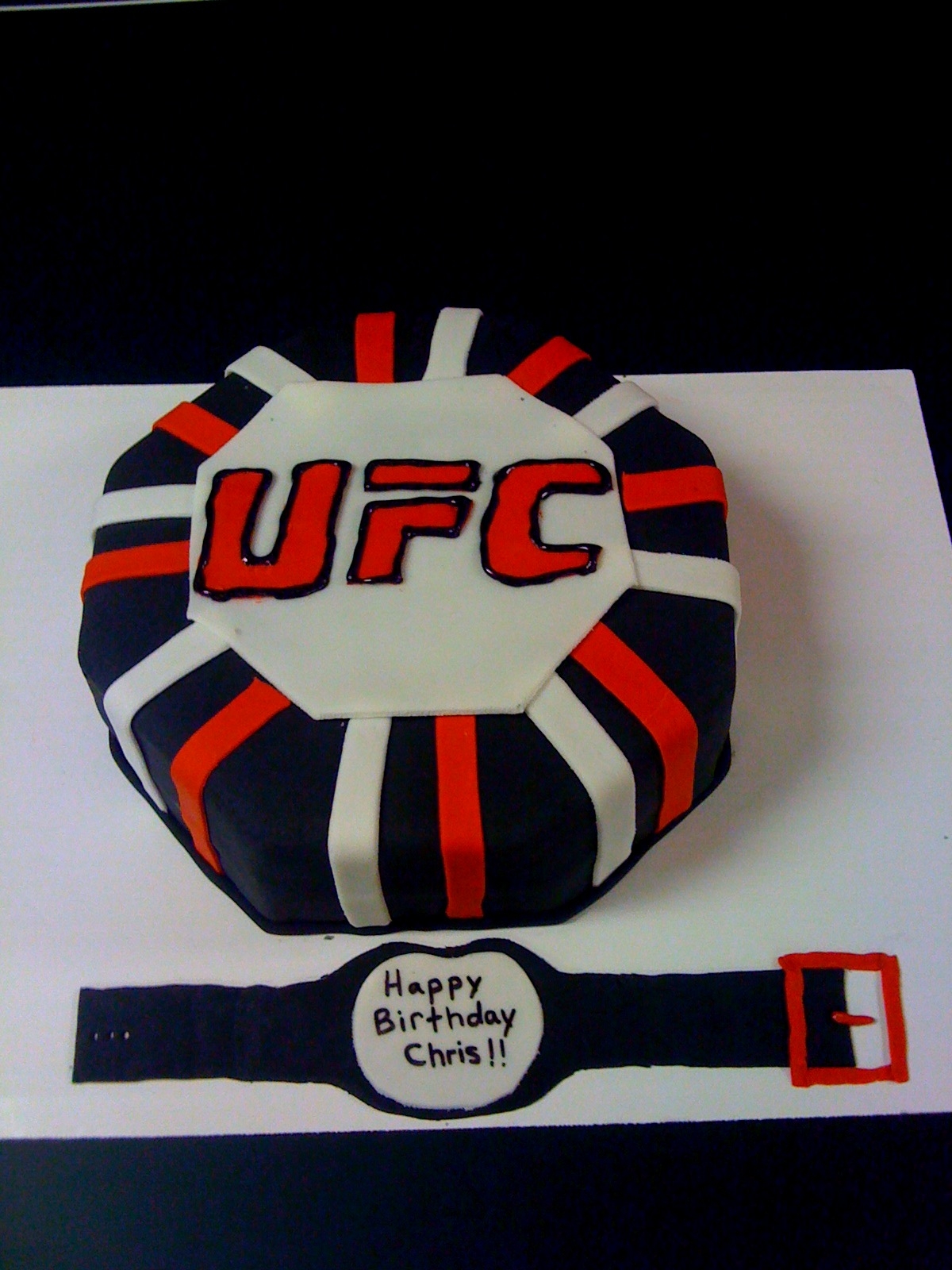 SABtabulous Cakes!!: UFC Birthday Cake!