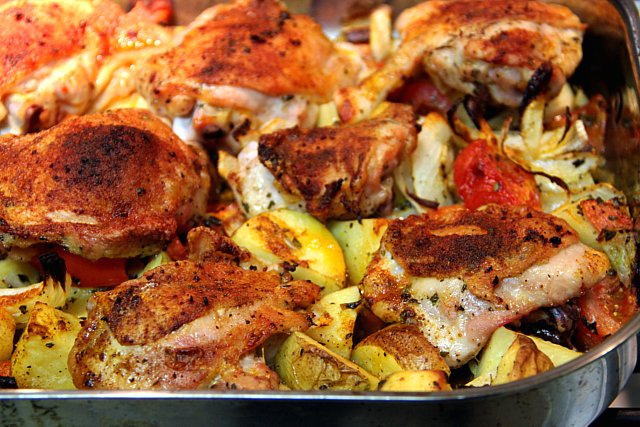 How To Cook A Wolf: Pollo alla Calabrese... Chicken with Potatoes ...