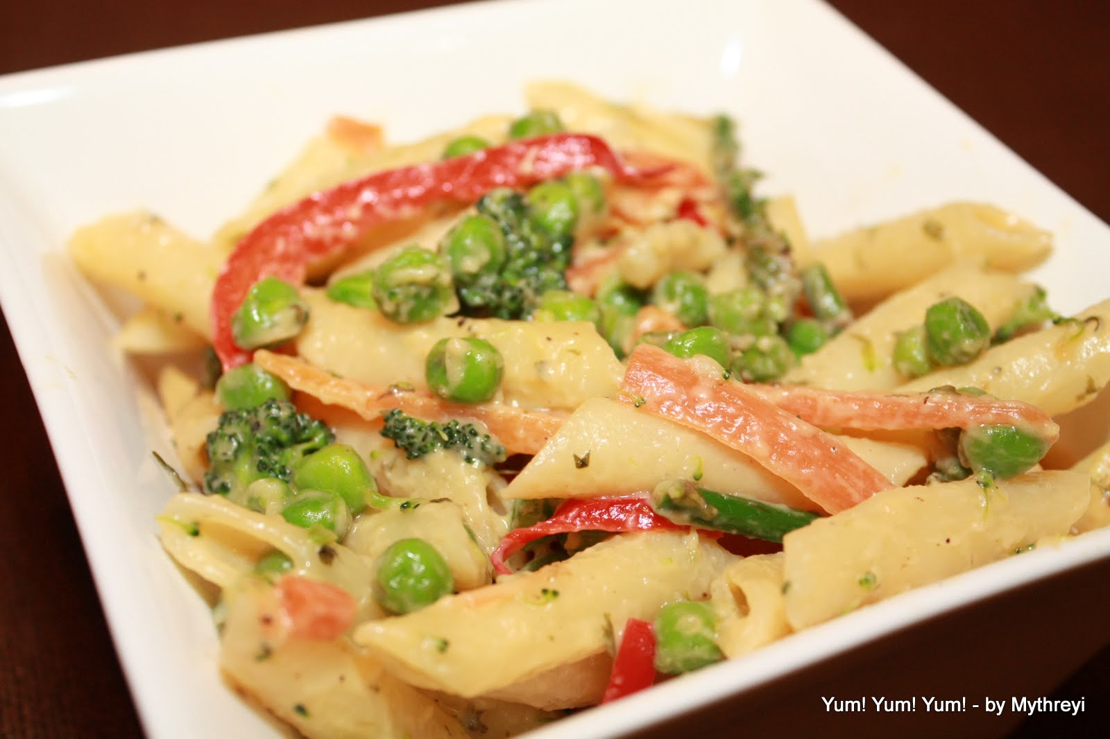 Yum! Yum! Yum!: Primavera with Penne Pasta ( Step by Step)
