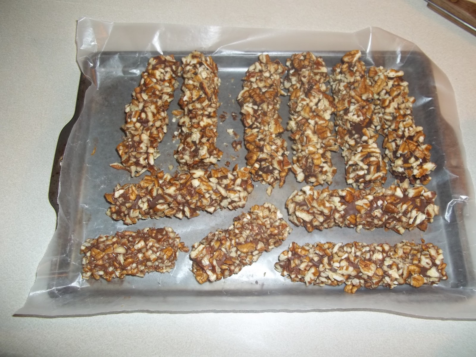 Auburn St. Sweets by Shanna: New Recipe-Pecan Nougat Logs