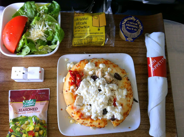 First-Class Airplane Food Looks like This