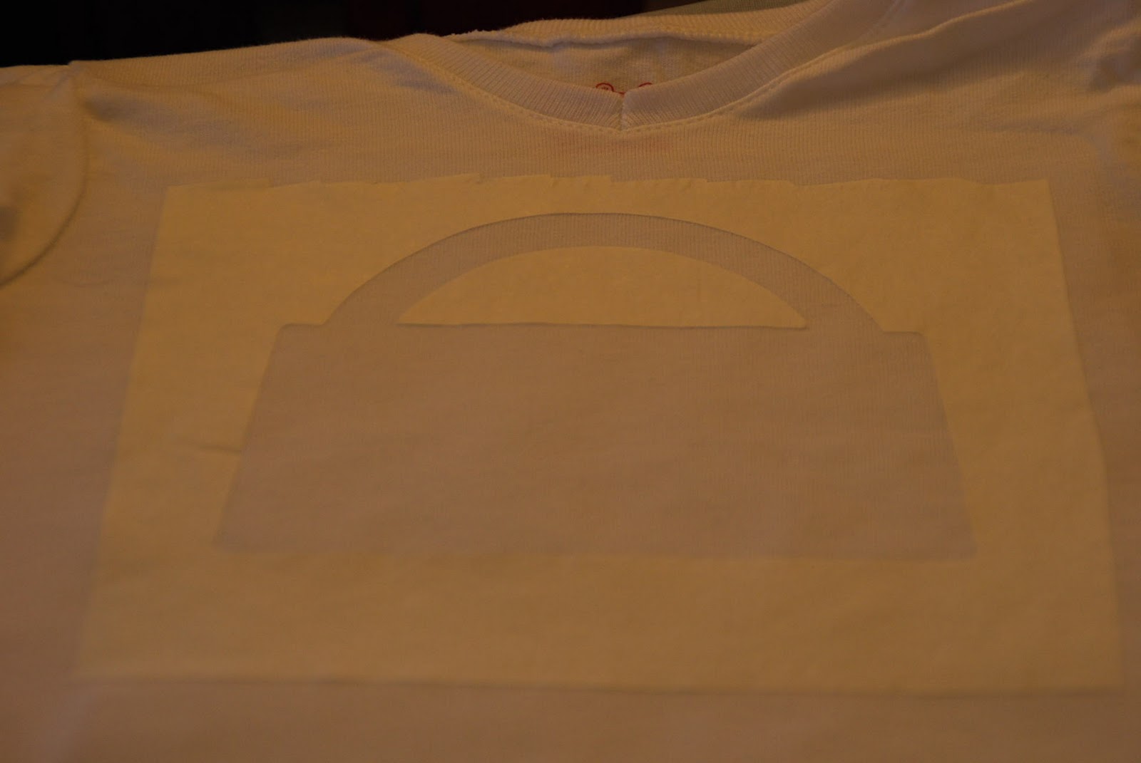 Two Plus Jilly: Painted T-Shirt with Freezer Paper Stencil