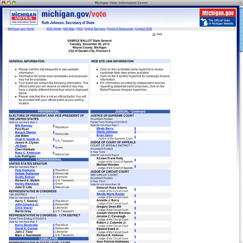 Attention Michigan Voters!!!: ann_arbor_area — LiveJournal