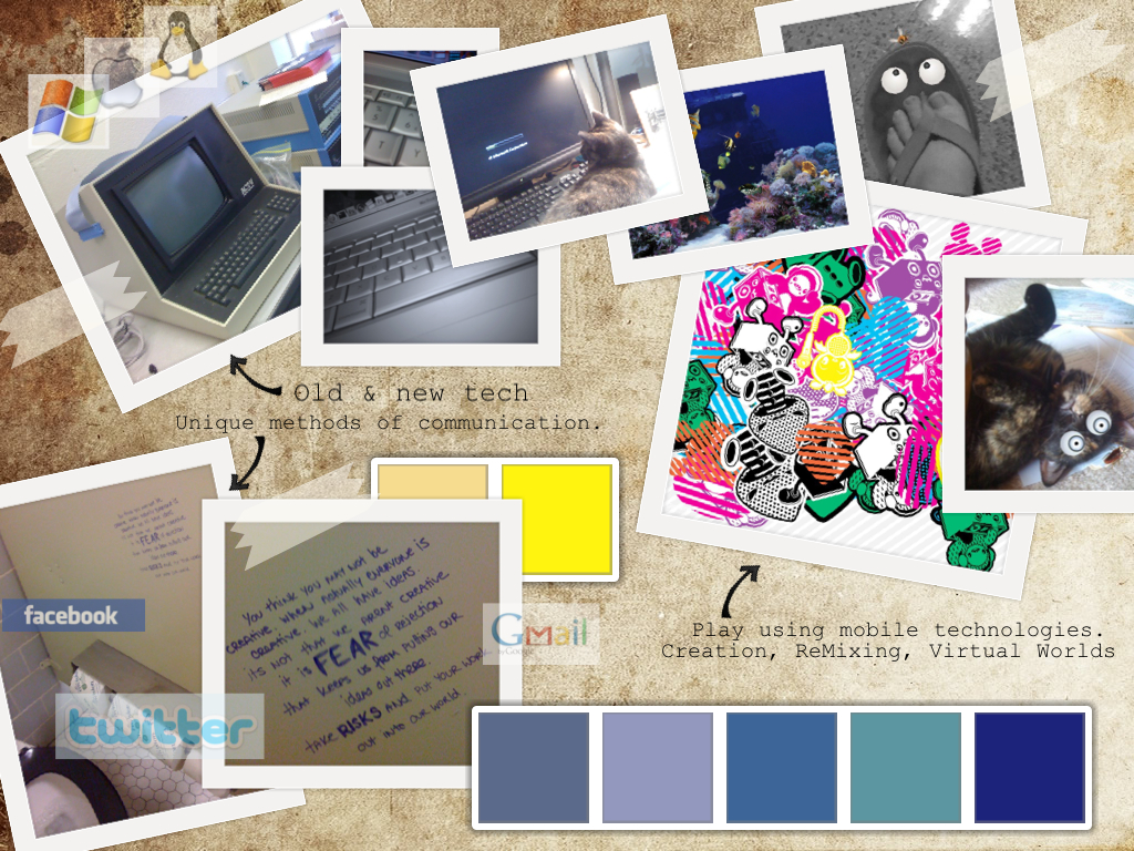 Bunnies that Quack: Inspiration Board created using Moodboard Pro for iPad