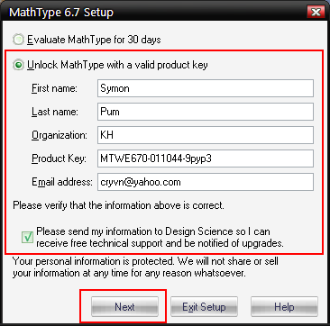 How to Install Mathtype 6.7! | ដើម្បី អ្នក និង ខ្ញុំ...To you and me...!!!