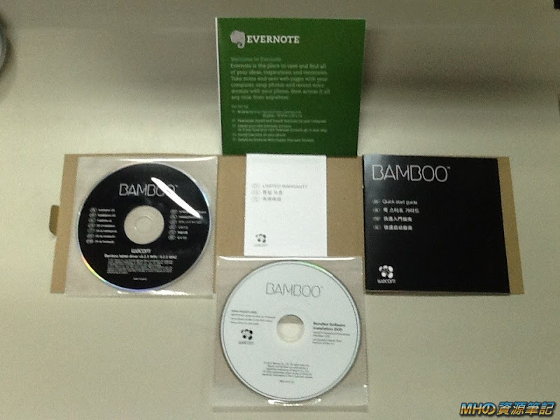 MH の 資源筆記: [開箱] Wacom Bamboo Pen & TOUCH 4X6(CTH-470)