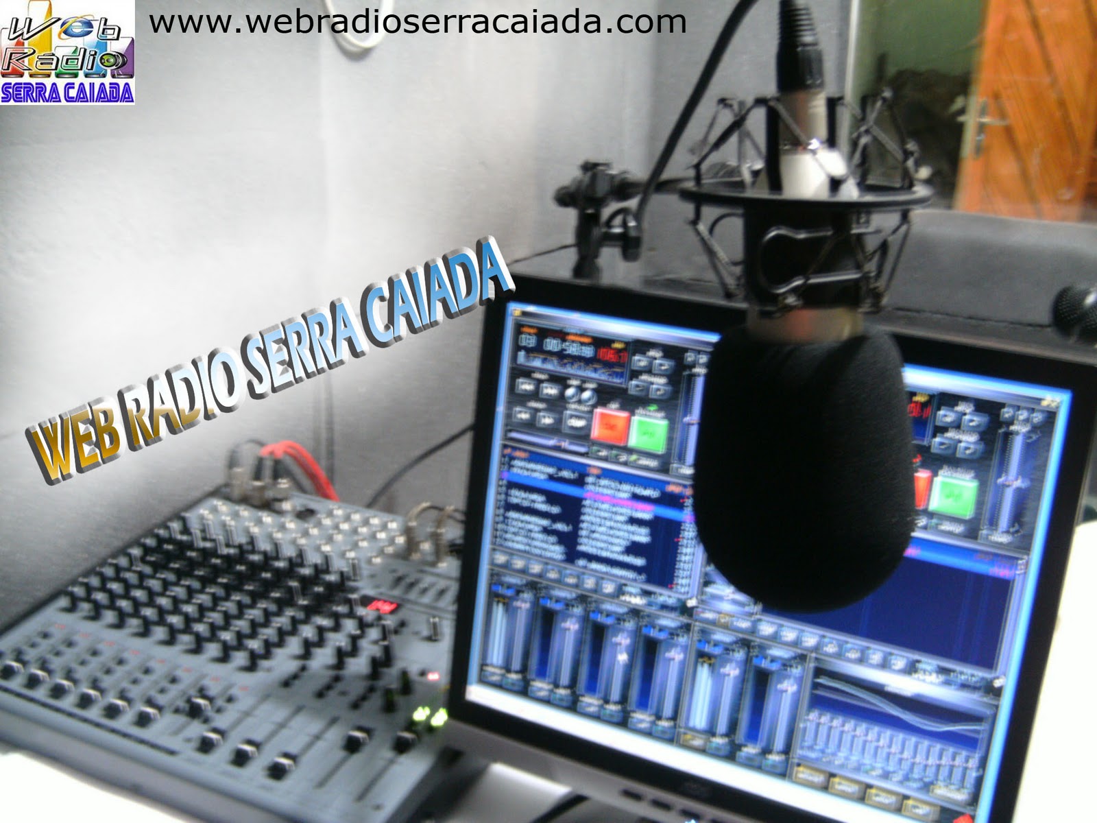 ivan faustino: O NOVO STUDIO DA WEB RADIO SERRA CAIADA