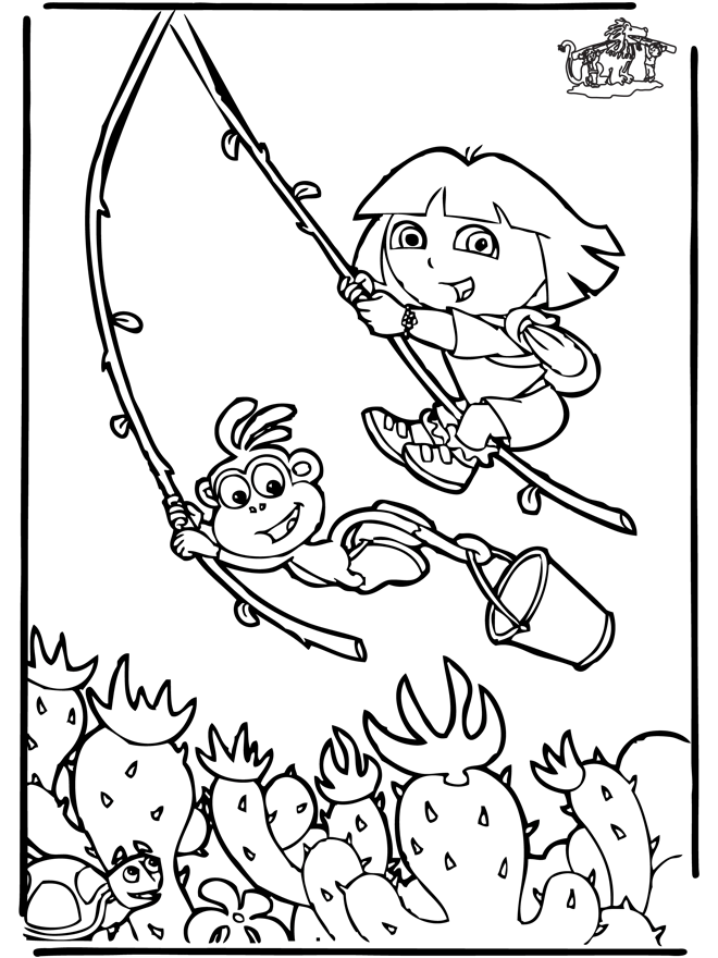 Aprendamos a jugar: Colección de 20 dibujos de Dora la Exploradora para ...