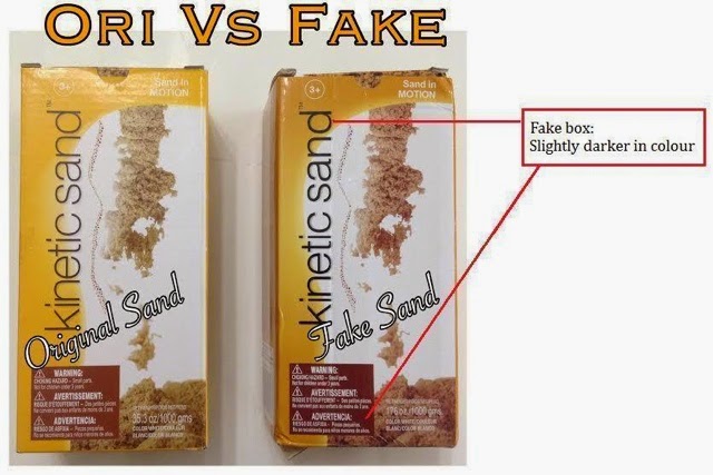 LeGenioz Store: Beware of Fake Kinetic Sand! Authentic vs Fake Kinetic Sand
