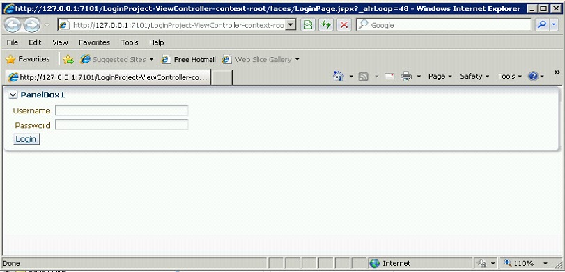 Tips & Tricks on Oracle Technology: Steps to create Login Page in ADF11g