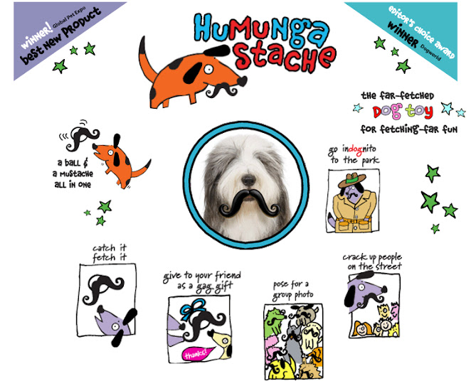 Humunga Stache Dog Toy by Moody Pet, Large