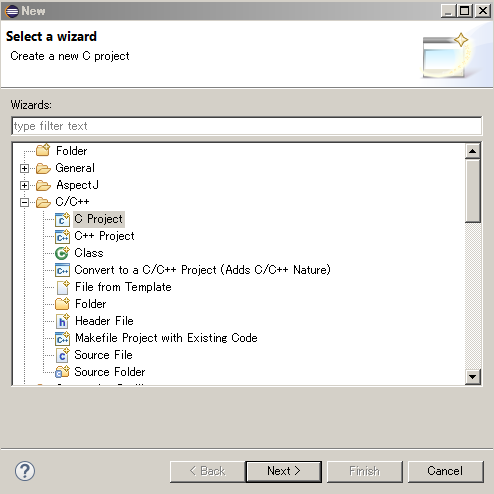 kakakikikekeのブログ: Eclipse で C 言語の開発環境を構築してみた