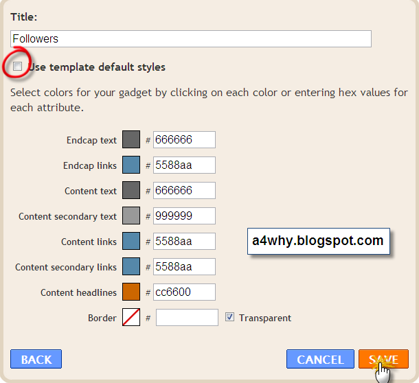 How to add FOLLOWERS widget to blogger