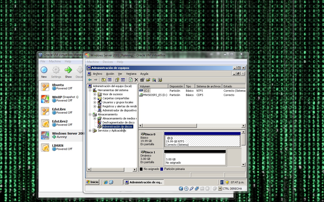 Configuracion de RAID 0 y RAID 1: Configurar un Raid 0 en Windows Server 2003