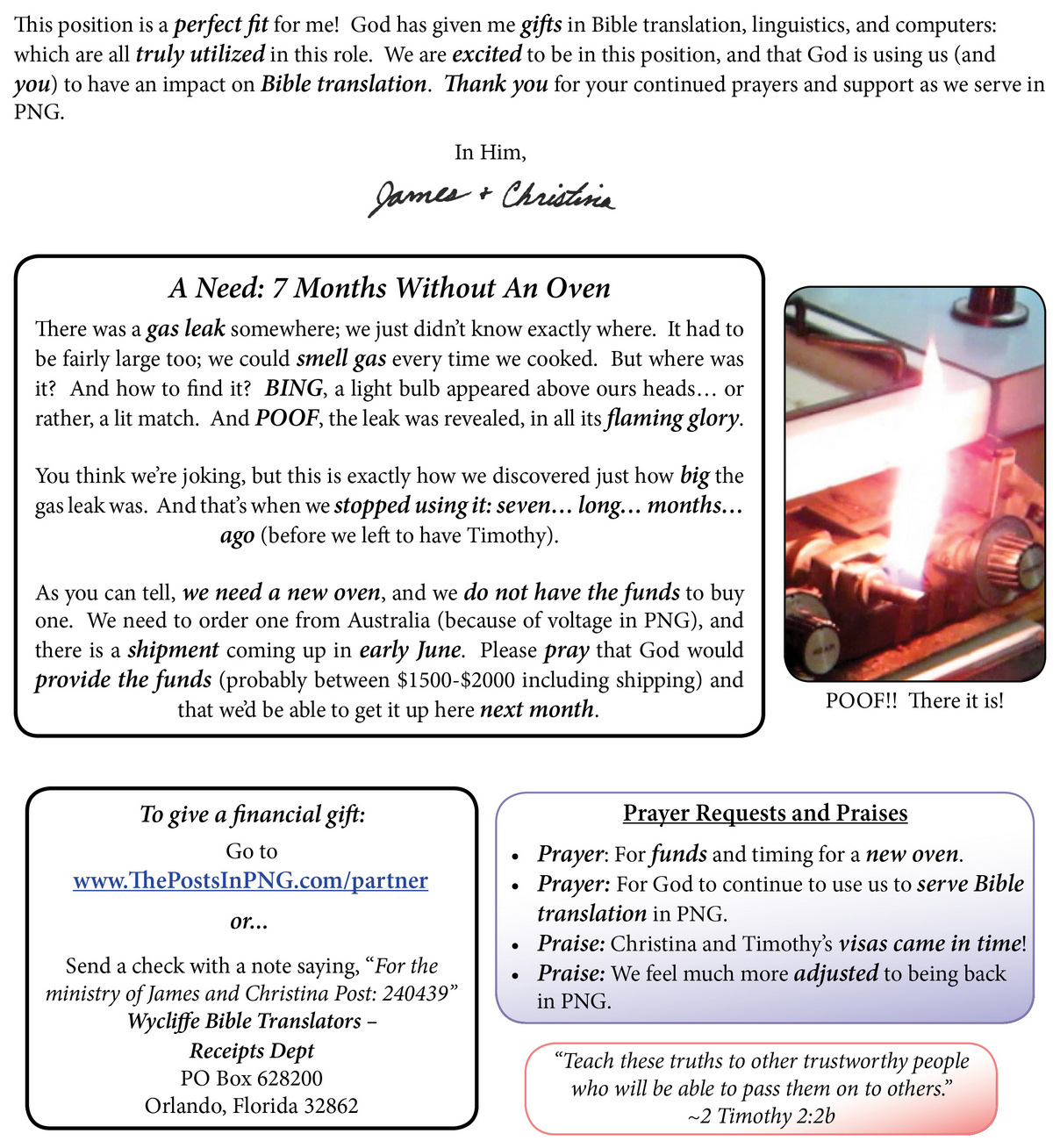 Postings: An Exciting Assignment and a Need - The Posts on Mission