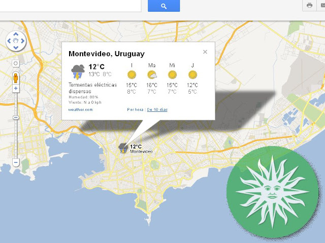 El clima en Uruguay en Google Maps : Viajando por Uruguay