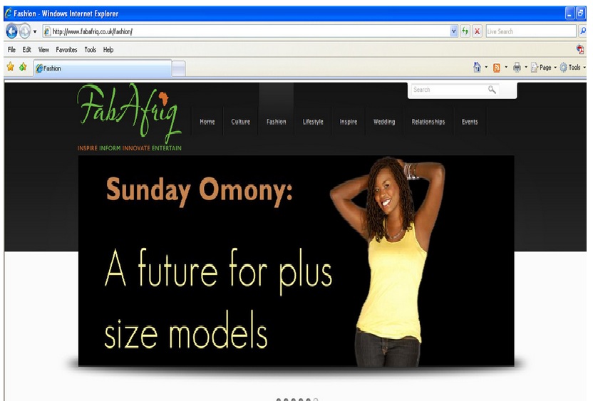 Sunday Omony: A future for Plus Size Models