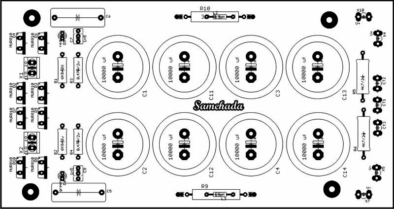 Draw your wiring : Layout Pcb Psu Power Ampli