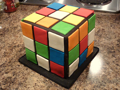 Creative Crumbs Nashville: Rubik's Cube Birthday Cake