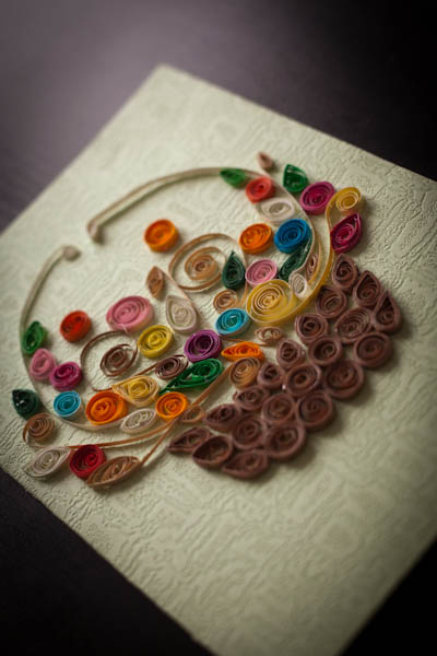 Felicitari Quilling: Fotografii felicitari tehnica quilling