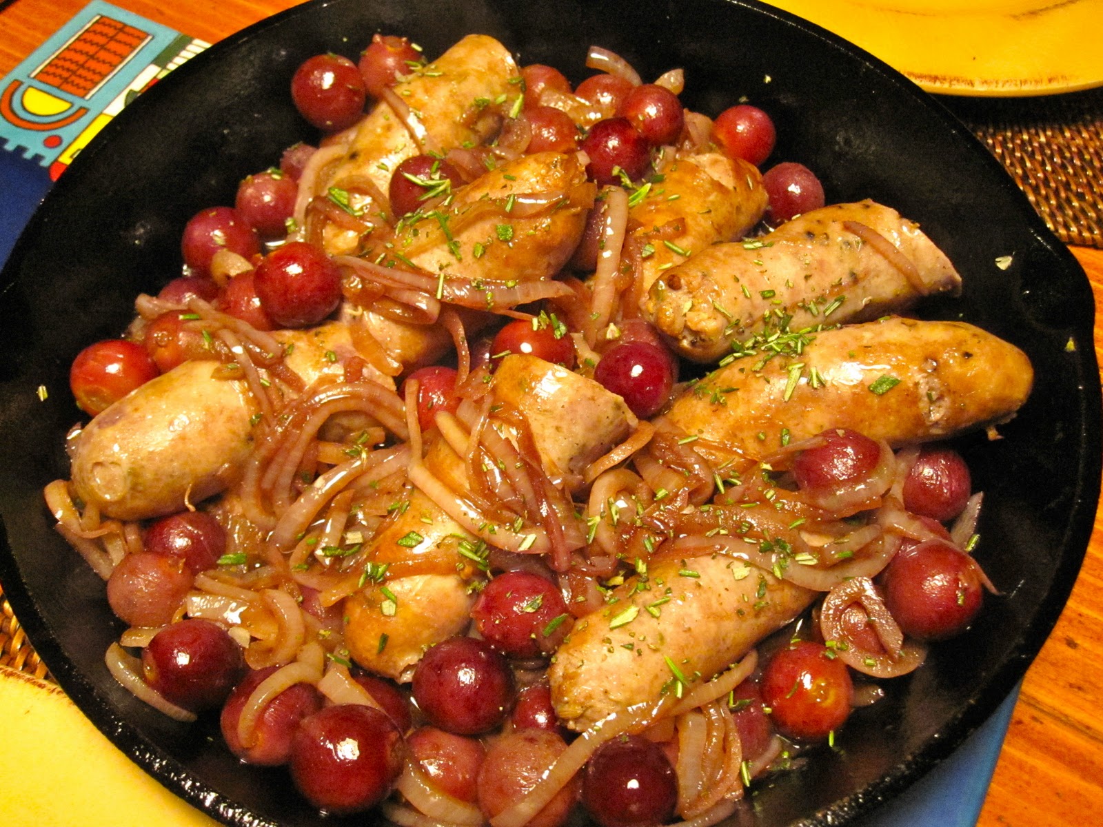 Keepers: Recipes Worth Keeping: Italian Sausage with Red Grapes