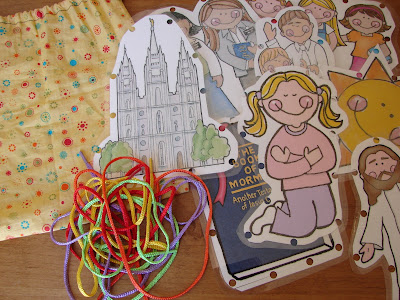 lacing cards-kids crafts - A girl and a glue gun