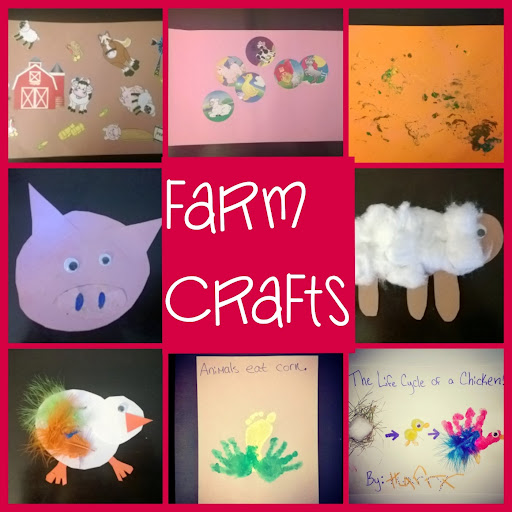The cow jumping over the moon: Farm Crafts!