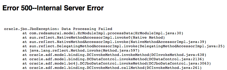 Andrej Baranovskij Blog: Exception Handler for Method Calls inside ADF Task Flows with Pages