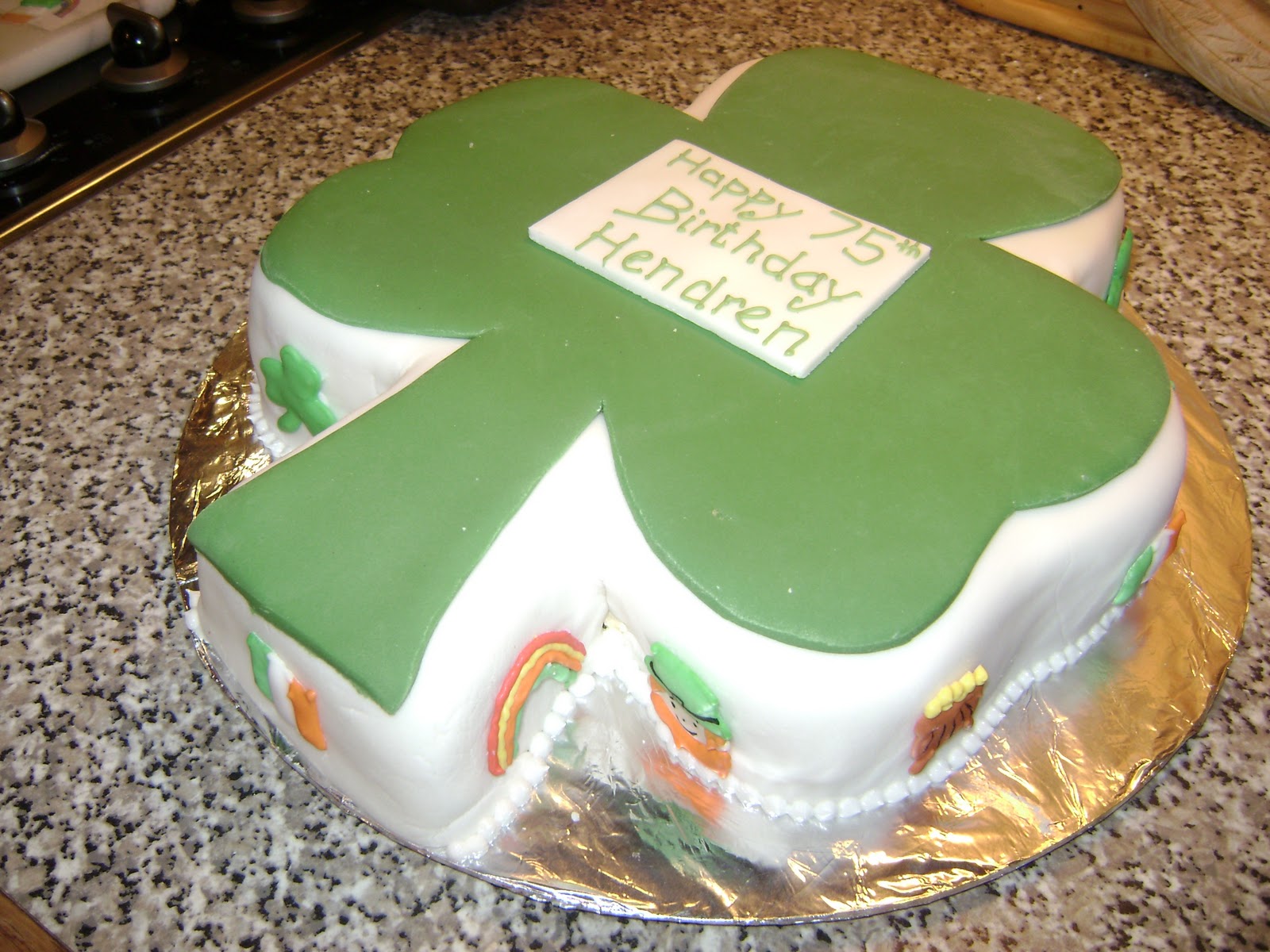 Caroline Jane Cakes: St Patricks Day/Irish theme birthday cake