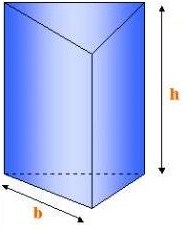 CUERPOS GEOMÉTRICOS: Prisma triangular.