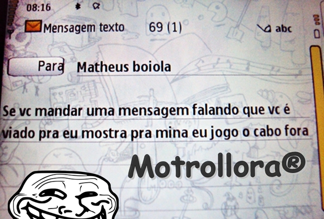 Motrollora: Como trollar #4 um amigo por SMS