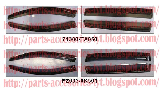 Parts Accesories TOYOTA: Toyota Genuine Accessories SIDE VISOR SET Innova