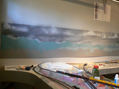 quinntopia - An N Scale blog: Backdrop...and New Additions