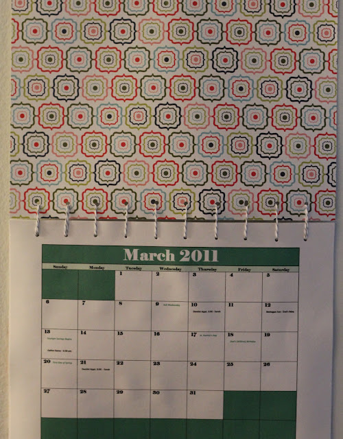 Dill Pickle Design: Handmade Calendar - March
