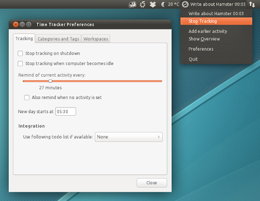 Install Hamster Indicator (Time Tracking Tool) In Ubuntu ~ Web Upd8 ...
