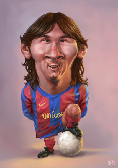PICTURE: MESSI CARTOON ANIMASI