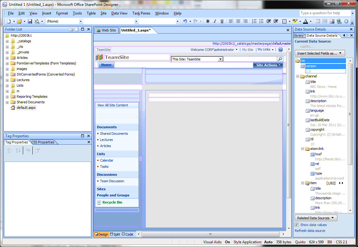 Al's Tech Tips: SharePoint 2007: Creating a Data View Step-by-Step