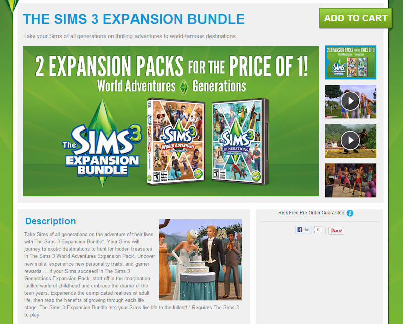 The Sims 3 Expansion Bundle nu verkrijgbaar in NA - Pinguïntech
