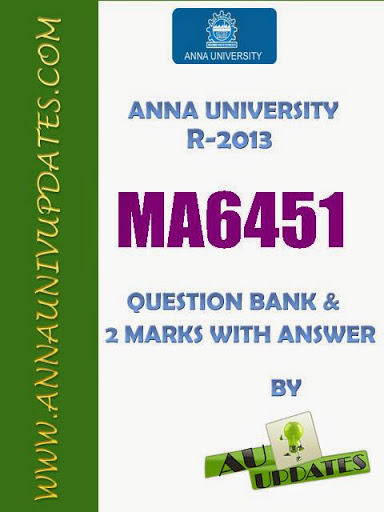 MA6451 Probability and Random Processes Prp Lecture Notes and Question ...