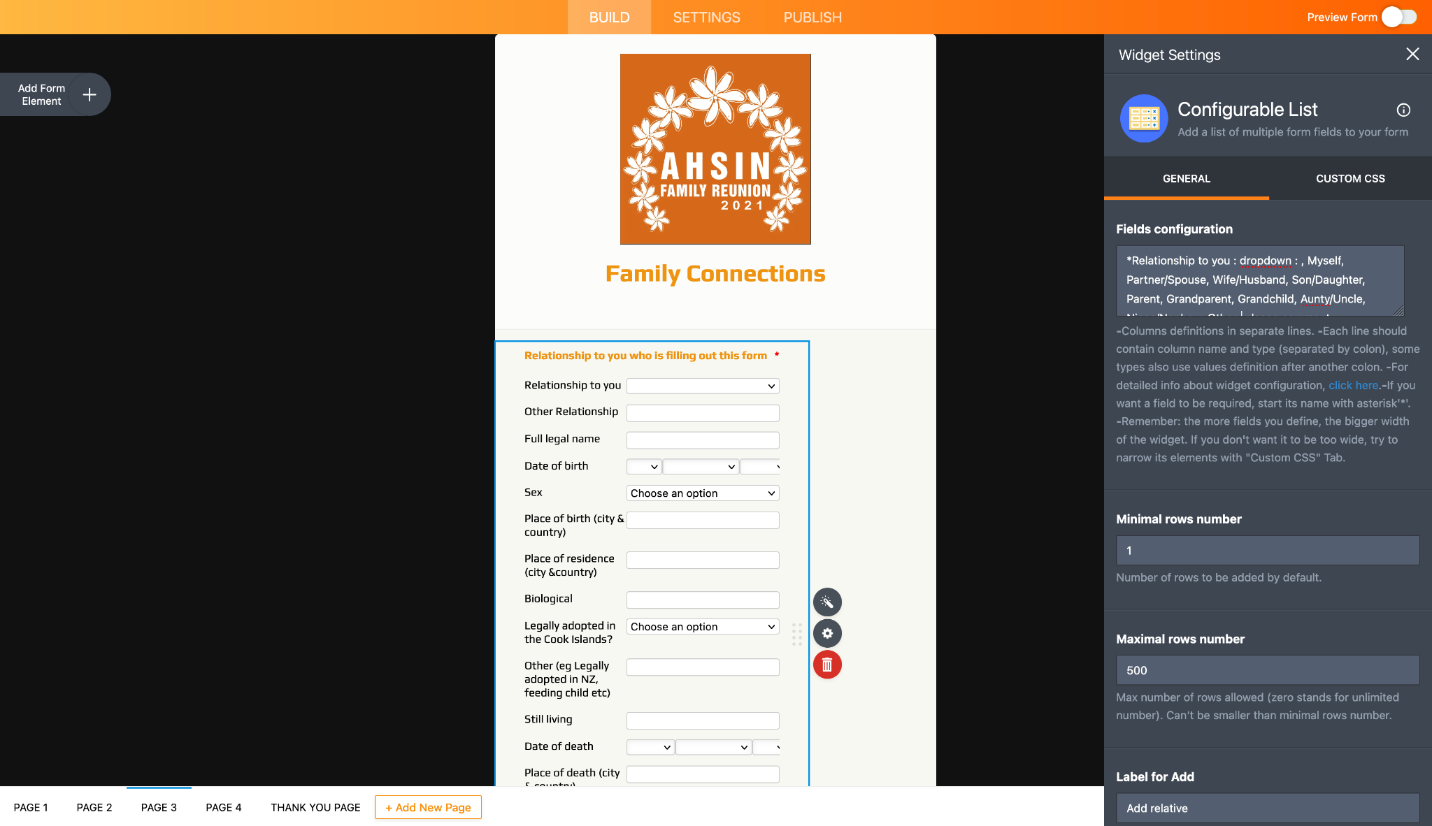 How To Set Dropdown Fields As Required In The Configurable List Widget