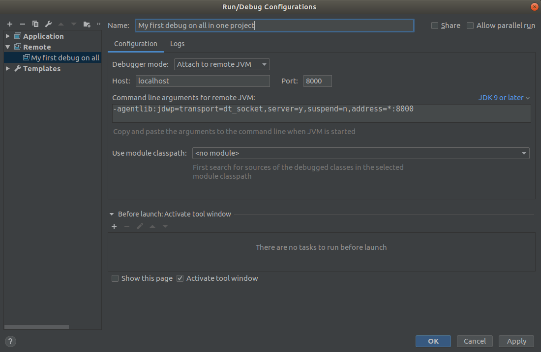 Remote Debugging with IntelliJ Idea Remote Debugging with IntelliJ Idea