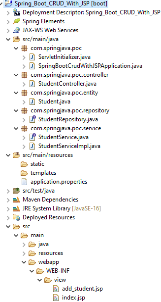 Spring Boot CRUD Operations with JSP Example | Spring Java Spring Boot CRUD Operations with JSP Example | Spring Java