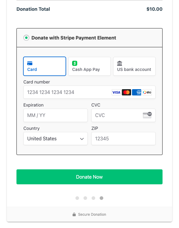 Stripe Payment Element - GiveWP Stripe Payment Element - GiveWP