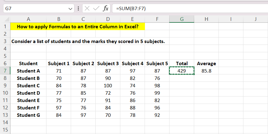 How to Apply a Formula to an Entire Column in Excel? 3 Easy Ways How to Apply a Formula to an Entire Column in Excel? 3 Easy Ways