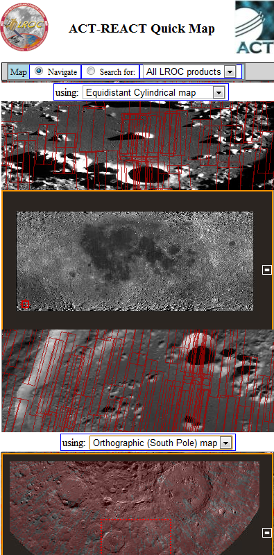 Lunar Pioneer: LROC Quick Map
