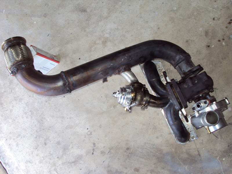 T3/T4 SS TURBO MANIFOLD / DOWNPIPE / TURBO / TIAL WASTEGATE FOR SALE ...