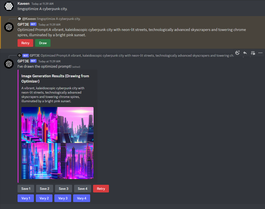 Chatgpt And Dall E On Discord Aim